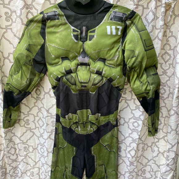 Halo | Costumes | Halo Master Chief Muscle Child Costume Mask Boys Size ...